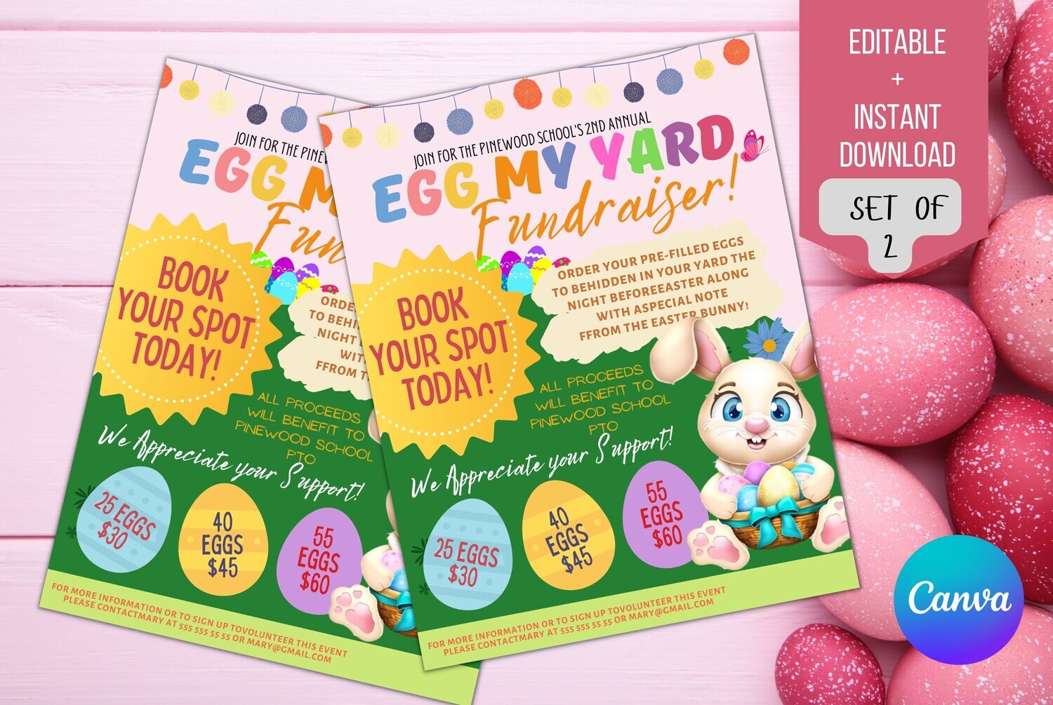 Egg My Yard Fundraiser Template - Elearning Yard