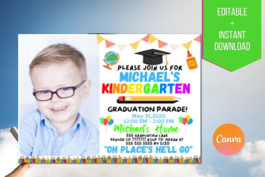 Adorable Kindergarten Graduation Invitations - Elearning Yard