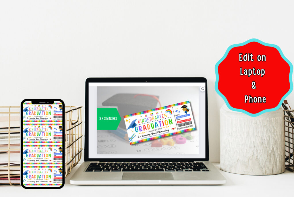 Editable Preschool Graduation Ticket - Elearning Yard